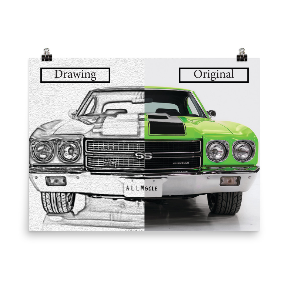 Custom Car Drawing - YOUnique Designs